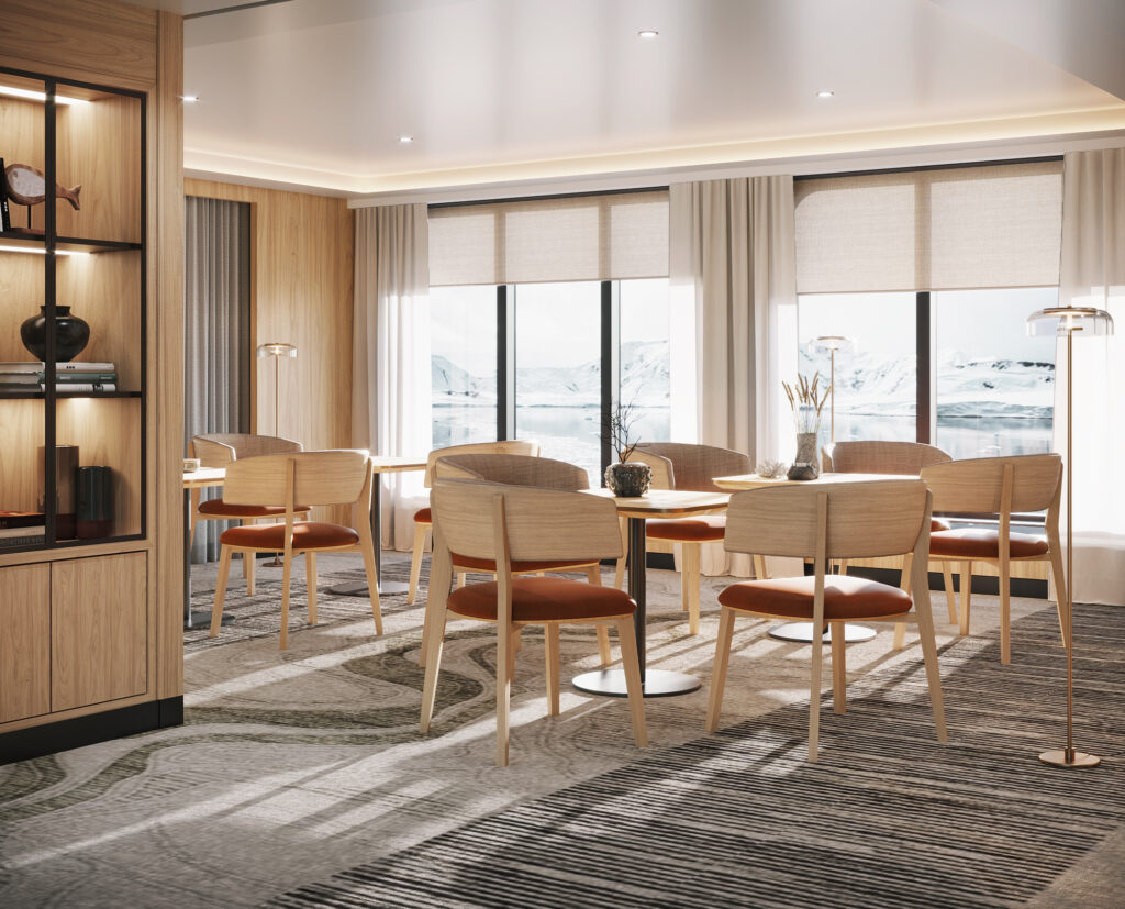 4 Luxurious Expedition Cruise Ship Interiors that Debuted in 2023